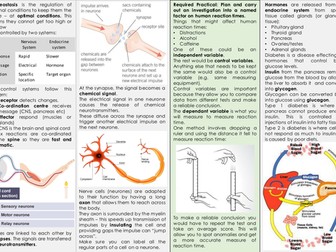 AQA 9-1 GCSE Biology Homeostasis and Response Revision Bundle (Trilogy) by jkrtaylor | Teaching ...