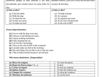 Spanish Bundle on house, home, chores, pocket money & daily routine by ...