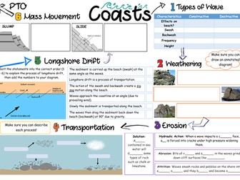 NEW 9-1 - Physical Geography Revision Sheets | Teaching Resources