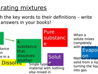 AQA KS3 Full scheme - Matter, inc separating mixtures and ...