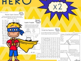 Multiplication HERO Bundle x 2 x5 x10 | Teaching Resources