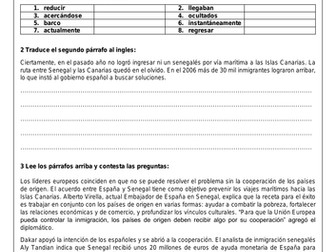 A Level Spanish immigration in Spain bundle: 10 resource packs on ...