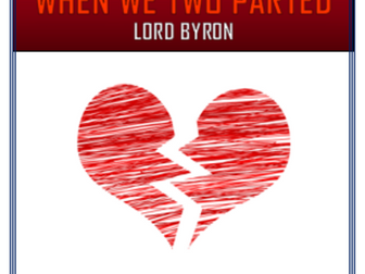 When We Two Parted Poetry Bundle! | Teaching Resources
