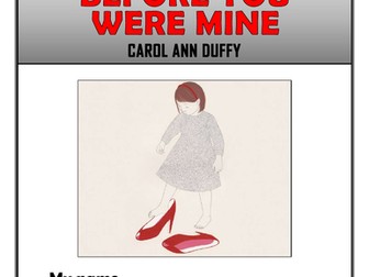 Before You Were Mine Poem Bundle! | Teaching Resources