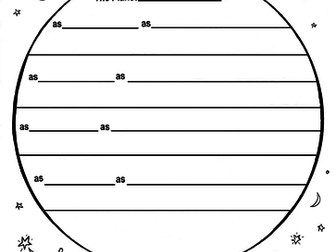 Space - Writing Frames & Action Rhymes - KS1-2 by katewilliams_poetry ...
