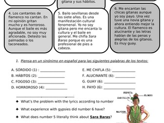 A LEVEL HISPANIC MUSIC PACK | Teaching Resources