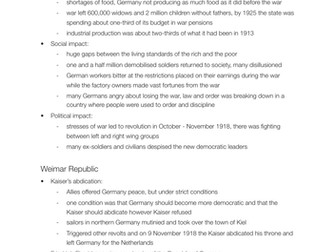 CAMBRIDGE IGCSE History Notes (Bundle) | Teaching Resources