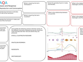AQA GCSE Combined Science Biology Revision Mat Bundle Paper 2 ...