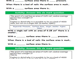 Motion and Pressure (Activate KS3) | Teaching Resources