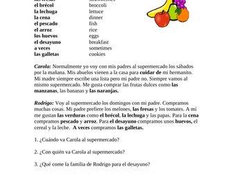 La comida y el restaurante ~ Food and Restaurante Bundle | Teaching ...