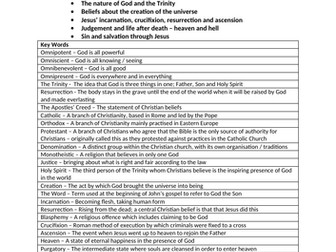 AQA GCSE RELIGIOUS STUDIES KEY TERMS WITH DEFINITIONS UNIT COVER SHEETS | Teaching Resources