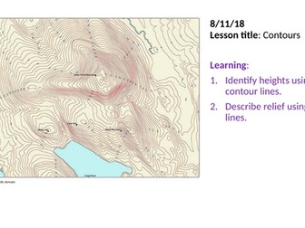 Shape and height of land on maps | Teaching Resources