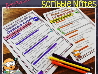 AS/A level Organic Chemistry Scribble Notes Bundle | Teaching Resources