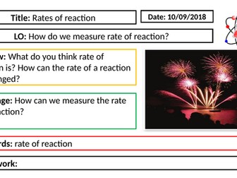 AQA Chemistry C6 - Rates of reaction BUNDLE | Teaching Resources