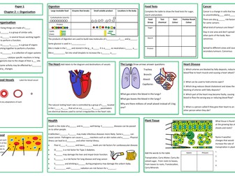 AQA Biology Revision Placemats | Teaching Resources