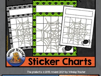 Halloween Incentive Reward Charts Bundle | Teaching Resources