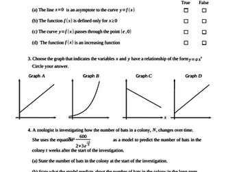 Exponential models | Teaching Resources
