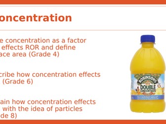 GCSE Chemistry C8 Rates and Equilibrium AQA (Entire topic) | Teaching ...