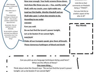 Macbeth: Act 5, Scene 2-6 | Teaching Resources
