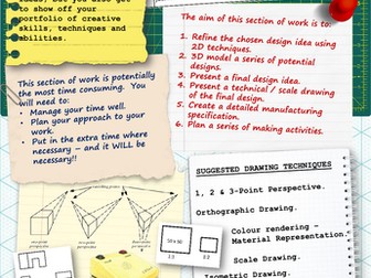 New Specification D&T NEA Guidance Resources | Teaching Resources