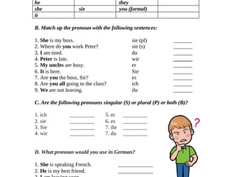 German Pronouns Bundle: Pronomen: 6 Resources at 40% off! by ninatutor ...