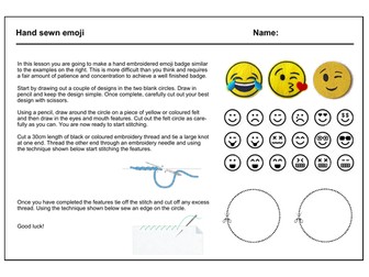 9 Textiles cover work / cover lessons - Tried and tested worksheets ...