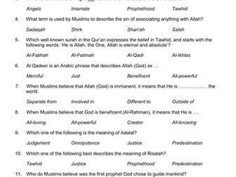 Religions bundle for AQA GCSE Religious Studies Paper 1 by jfwatts ...