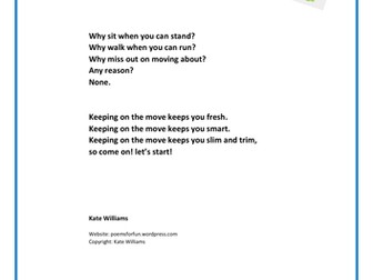 Keep Fit + Poetry | Teaching Resources