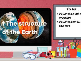 KS3 AQA Activate 1- 7a Earth bundle | Teaching Resources