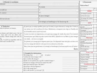 KS3 - French Allez 1 A table (4.1 -4.2 -4.3) by ParlezVousFrancais01 ...