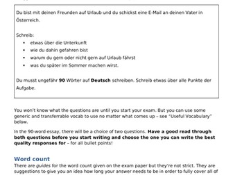 AQA GCSE German Exam Help Sheets - Bundle of 15! | Teaching Resources