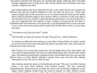 Year 9 IGCSE English Comprehension | Teaching Resources