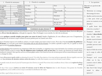 French A Level Education (WHOLE UNIT - listening, reading, speaking ...