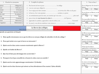 French A Level Education (WHOLE UNIT - listening, reading, speaking ...