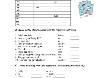 German Pronouns Bundle: Pronomen: 6 Resources at 40% off! by ninatutor ...