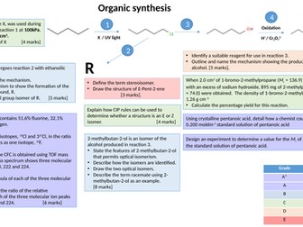 Organic synthesis practice | Teaching Resources