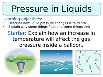 NEW KS3 ~ Year 8 ~ Motion & Pressure | Teaching Resources