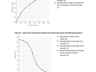 AQA GCSE Physics (9-1) P9 Motion ALL LESSONS | Teaching Resources