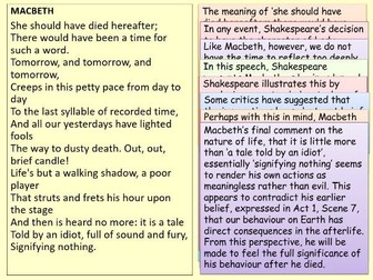 Macbeth: Annotated Acts Complete Bundle | Teaching Resources