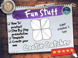 Chatterbox Cootie Catcher | Teaching Resources