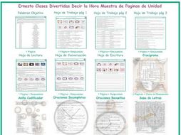 Telling Time Spanish Unit Bundle | Teaching Resources