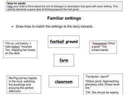 Year 3 English/ Literacy Home Learning Mini Pack includes Parental ...