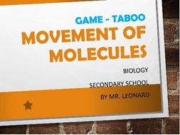 Taboo GAME on OSMOSIS, DIFFUSION and ACTIVE TRANSPORT | Teaching Resources
