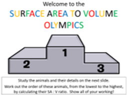 Surface area to volume ratio | Teaching Resources