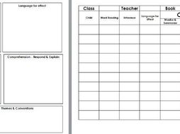 Guided Reading Template | Teaching Resources