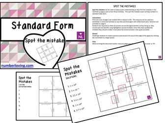Spot the Mistakes Maths Activity Bundle | Teaching Resources