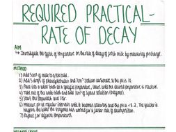 RP - Rate of Decay (Ecology) Revision Poster [AQA GCSE Biology Double ...