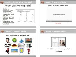 Study Skills: Learning Styles and Memory Strategies | Teaching Resources