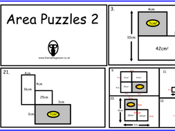 Area Puzzles 2 - PDF | Teaching Resources