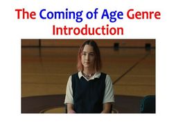 The Coming of Age Genre (Movies and Literature) | Teaching Resources